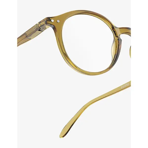 IZIPIZI D Round-framed Reading Glasses - Golden Green