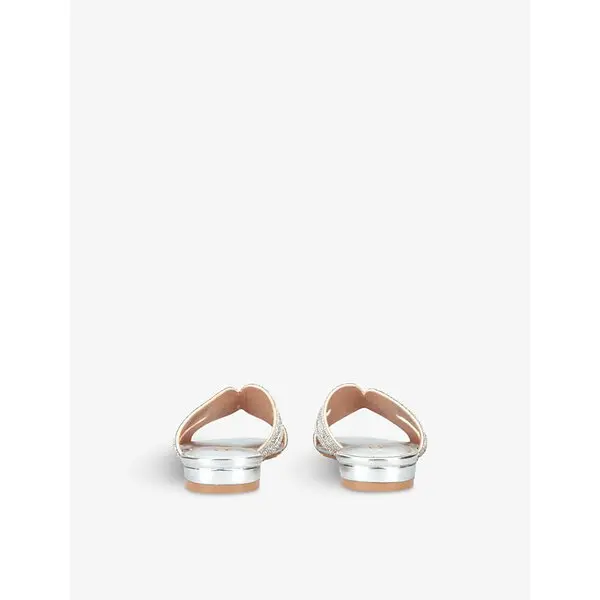 Carvela Gala Crystal-embellished Woven Sandals