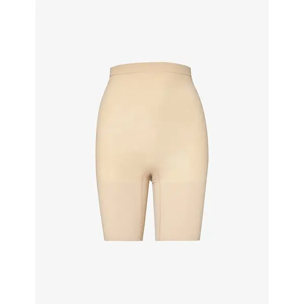 Spanx Sculpt™ Seamless Power High-waisted Mid-thigh Shorts - Soft Nude