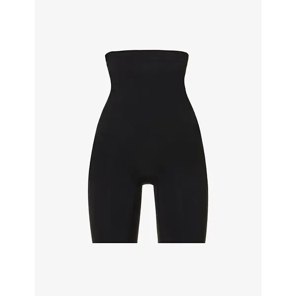 Spanx Sculpt™ Seamless Power High-waisted Mid-thigh Shorts - Very Black