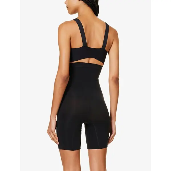 Spanx Sculpt™ Seamless Power High-waisted Mid-thigh Shorts - Very Black