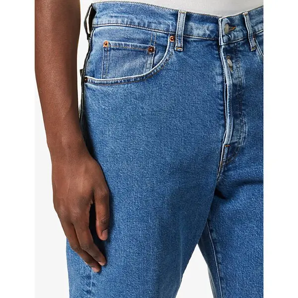 REPLAY Mid-rise Straight-leg Stretch-denim Jeans