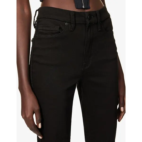 Good American Good Curve Straight-leg Mid-rise Jeans