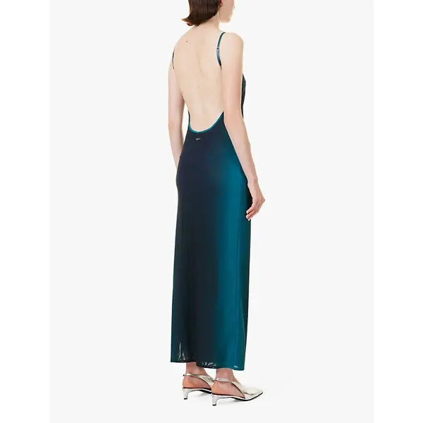 Won Hundred Cadence Scoop-Neck Maxi Dress In Reflection Pond Gradient - 46%  Off | Editorialist