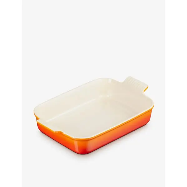 LE CREUSET Heritage Stoneware Rectangular Dish - Volcanic