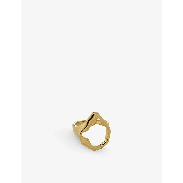 Monica Vinader 18ct Yellow -plated Vermeil Sterling Silver Ring - Gold