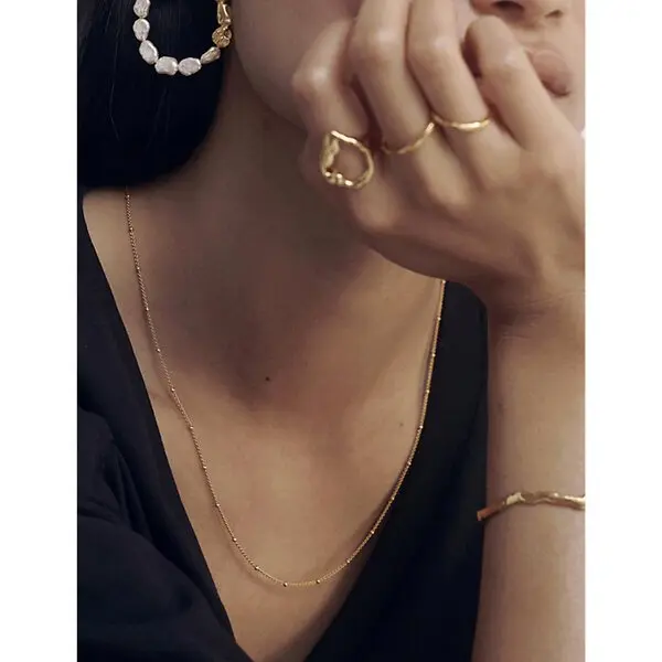 Monica Vinader 18ct Yellow -plated Vermeil Sterling Silver Ring
