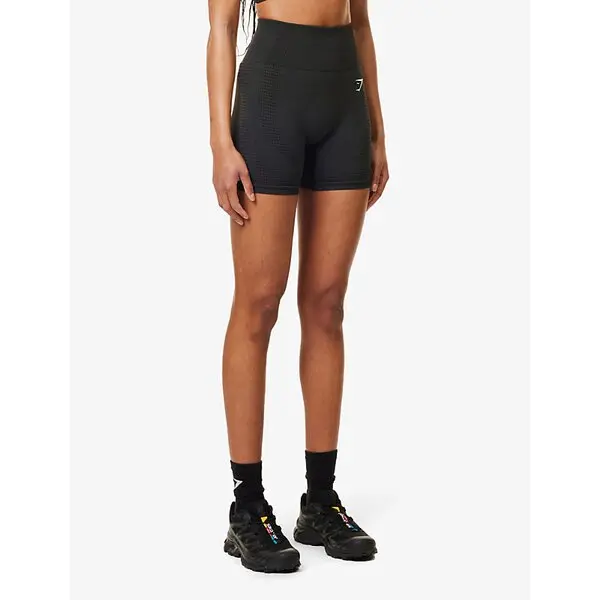 GYMSHARK Vital Seamless 2.0 Stretch-jersey Shorts - Black Marl