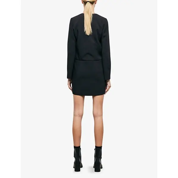 The Kooples Double-Breasted Mini Blazer Dress In Bla01 - 46% Off |  Editorialist