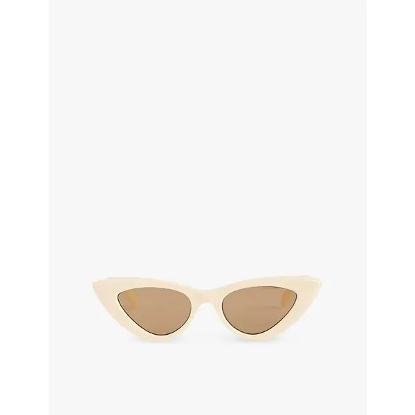 Le Specs Hypnosis Cat Eye-frame Sunglasses - Ivory