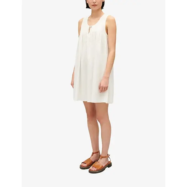 knee length dresses for ladies Tiered Ruched Mini Dress  Cotton Candy LA