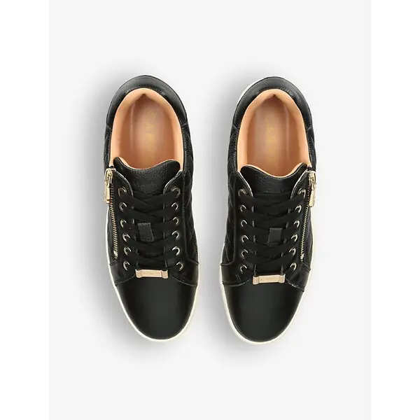 Carvela Connected Zip Leather Low-top Trainers