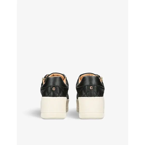 Carvela Connected Zip Leather Low-top Trainers