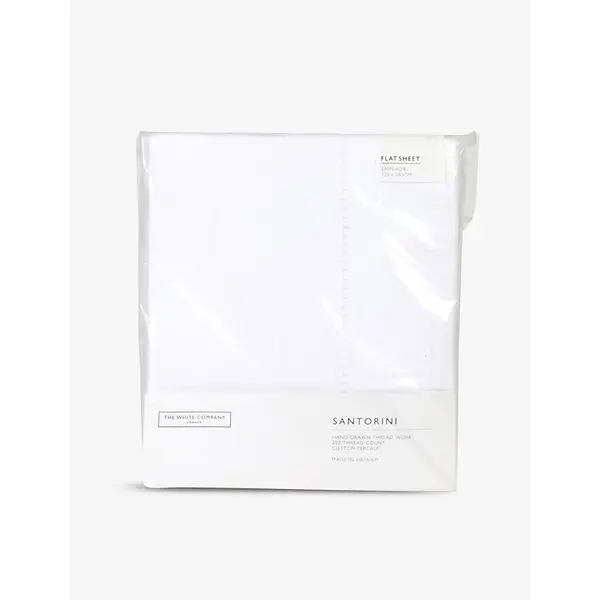 THE WHITE COMPANY Santorini Cotton Duvet Sheet - White