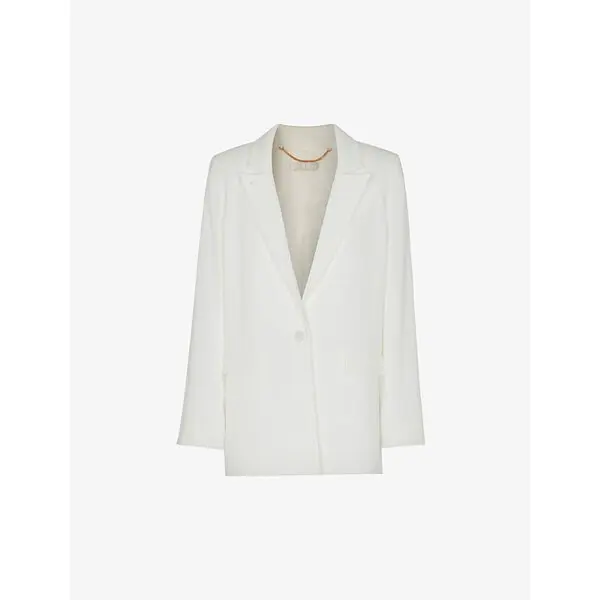 Whistles Andie Single-breasted Woven Wedding Blazer