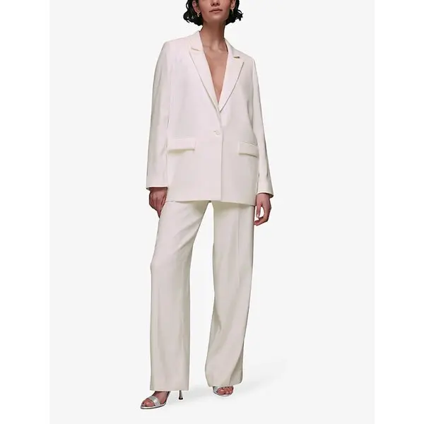 Whistles Andie Single-breasted Woven Wedding Blazer