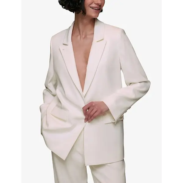 Whistles Andie Single-breasted Woven Wedding Blazer
