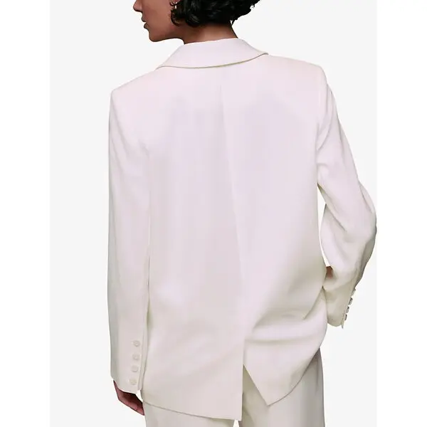 Whistles Andie Single-breasted Woven Wedding Blazer