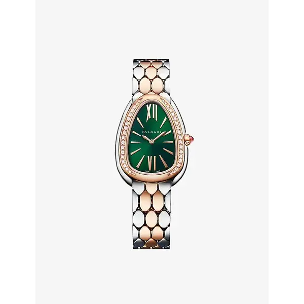 BVLGARI Serpenti Seduttori Diamond Quartz Watch - Rose Gold