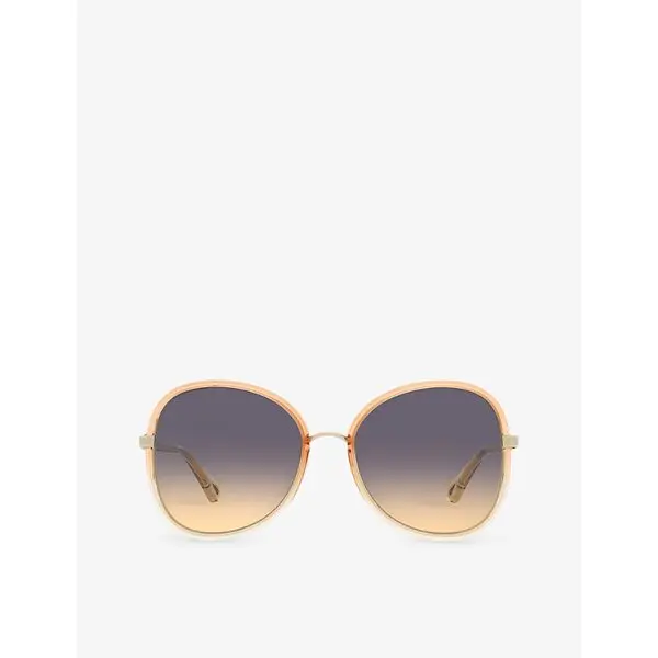 Chloé Butterfly-frame Acetate Sunglasses - Orange
