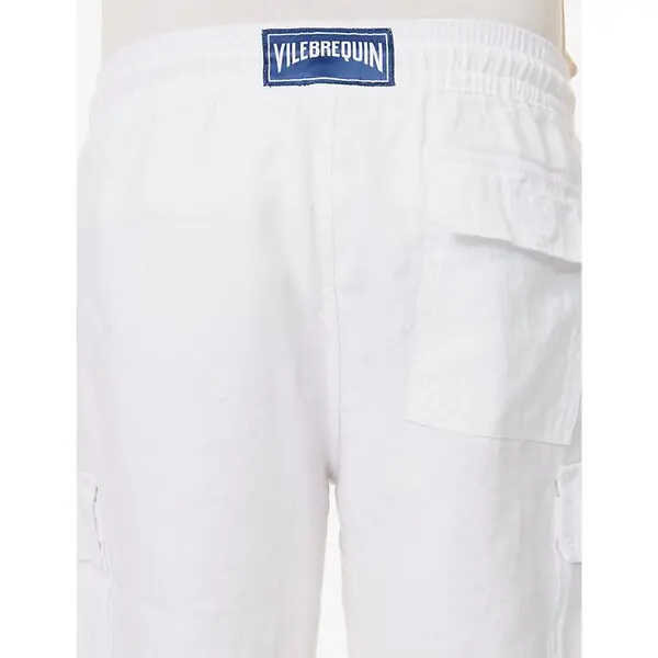 Vilebrequin Baie Drawstring-waist Linen Shorts - Blanc