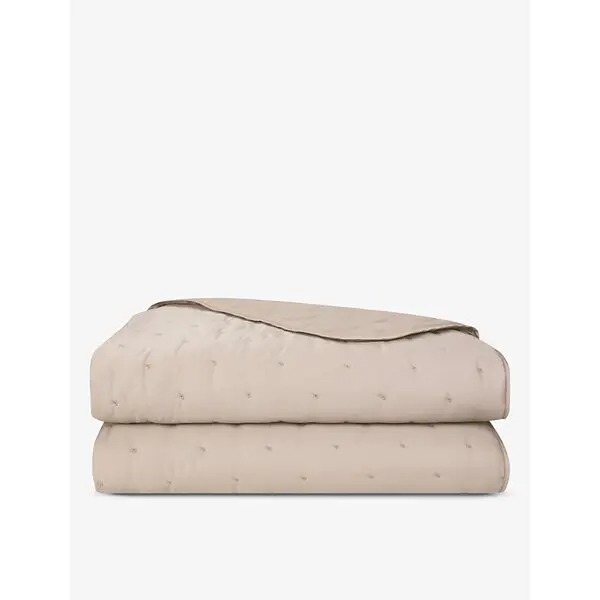 YVES DELORME Triomphe Cotton-sateen Bedcover - Pierre