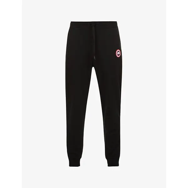 Canada Goose Relaxed-fit Cotton-jersey Jogging Bottoms - Black