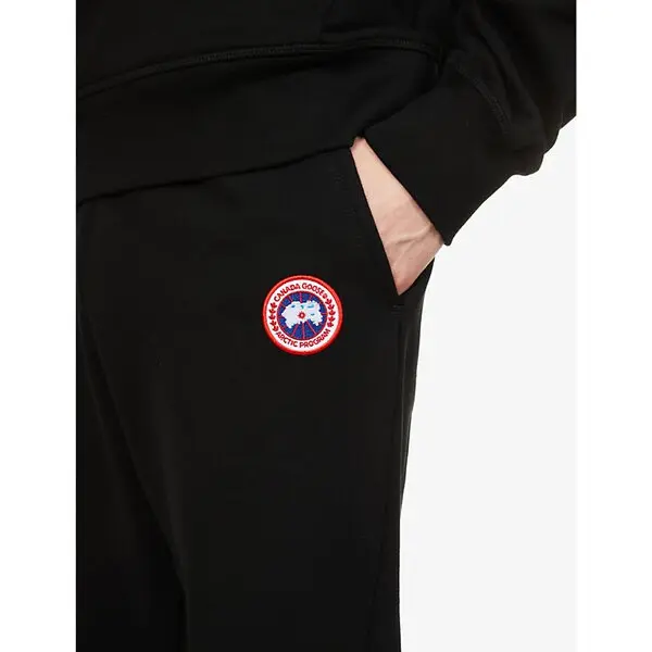 Canada Goose Relaxed-fit Cotton-jersey Jogging Bottoms - Black