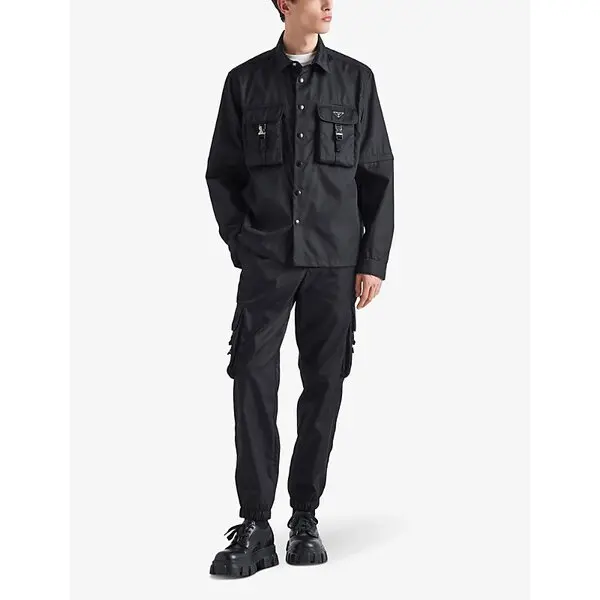 Prada Re-nylon Brand-plaque Nylon Shirt