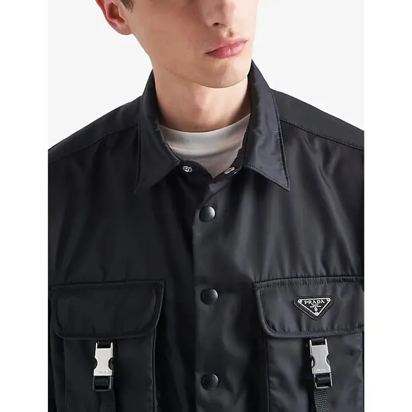Prada Re-nylon Brand-plaque Nylon Shirt