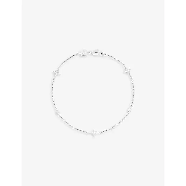 ASTRID & MIYU Cosmic Star Charm Bracelet - Rhodium