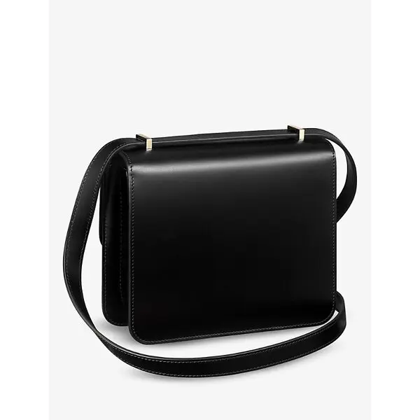 Cartier C De Mini Leather Cross-body Bag - Black