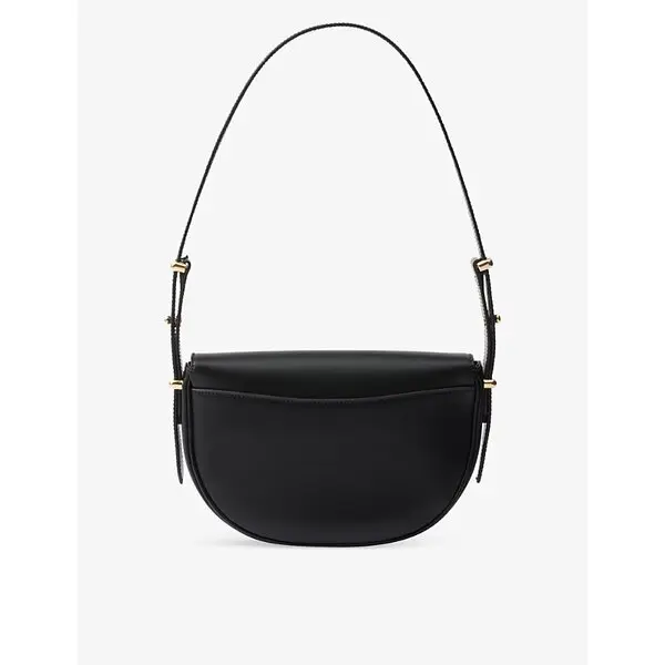 Prada Arqué Leather Shoulder Bag - Black