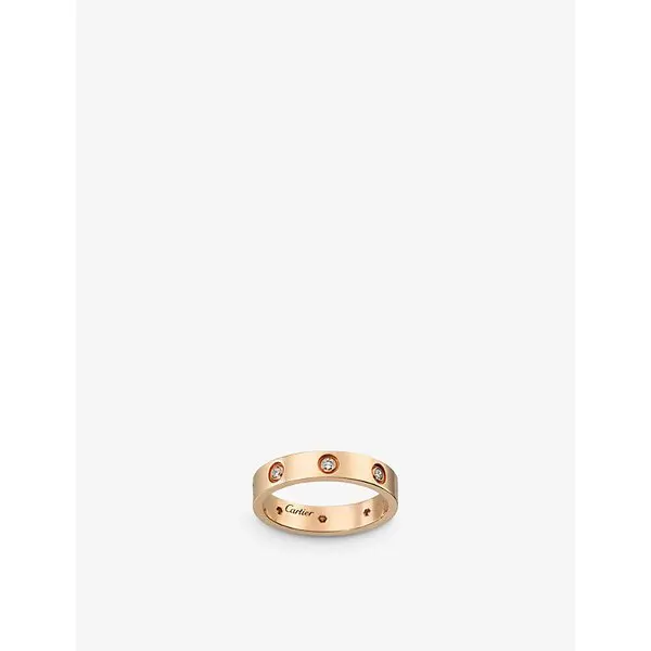 CARTIER Love 18ct Rose-gold And Diamond Wedding Band - Rose Gold