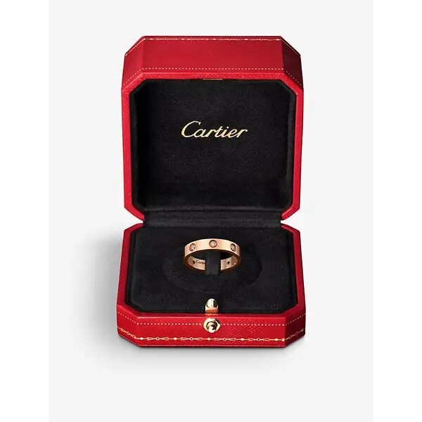 Cartier Love 18ct Diamond Wedding Band - Rose Gold