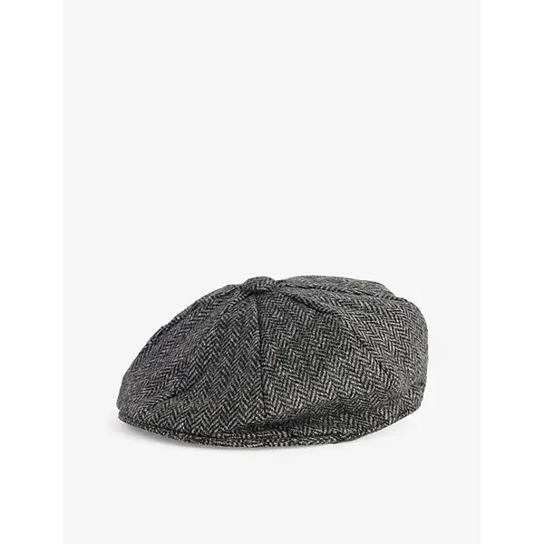 DENTS Durleigh Round-crown Wool Cap - Charcoal