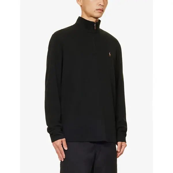 Polo Ralph Lauren Regular-fit Cotton-jersey Sweatshirt - Polo Black