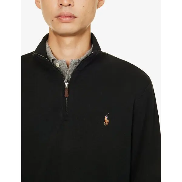 Polo Ralph Lauren Regular-fit Cotton-jersey Sweatshirt - Polo Black