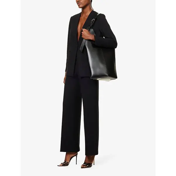 Spanx Perfectfit Ponte Wide Leg Trousers - Classic Black