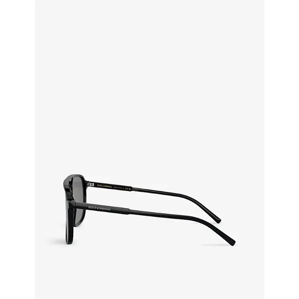 Dolce & Gabbana Dg4403 Pilot-frame Sunglasses - Black