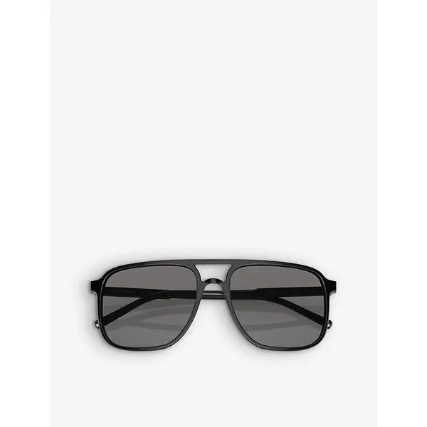 Dolce & Gabbana Dg4403 Pilot-frame Sunglasses - Black