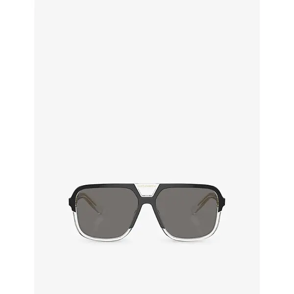 Dolce & Gabbana Dg4354 Square-frame Sunglasses - Black