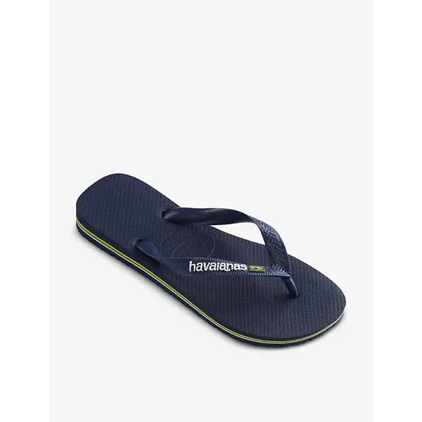 Havaianas Brazil Logo Flip-flops - Navy Blue