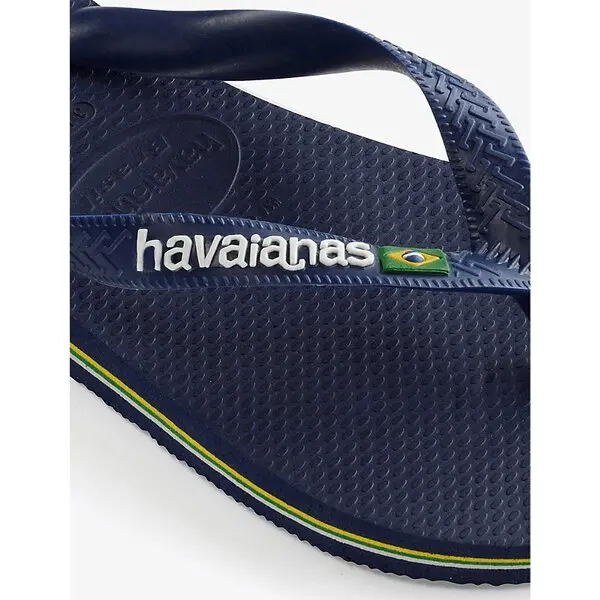 Havaianas Brazil Logo Flip-flops - Navy Blue