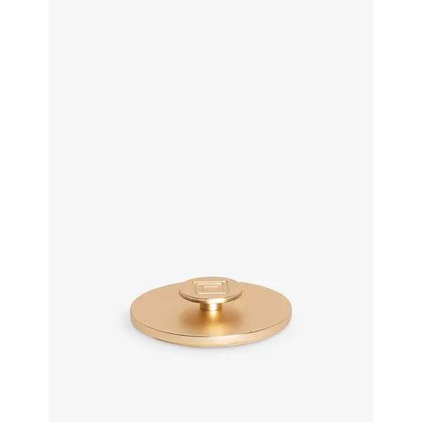 Assouline Logo-embossed Candle Lid - Brass