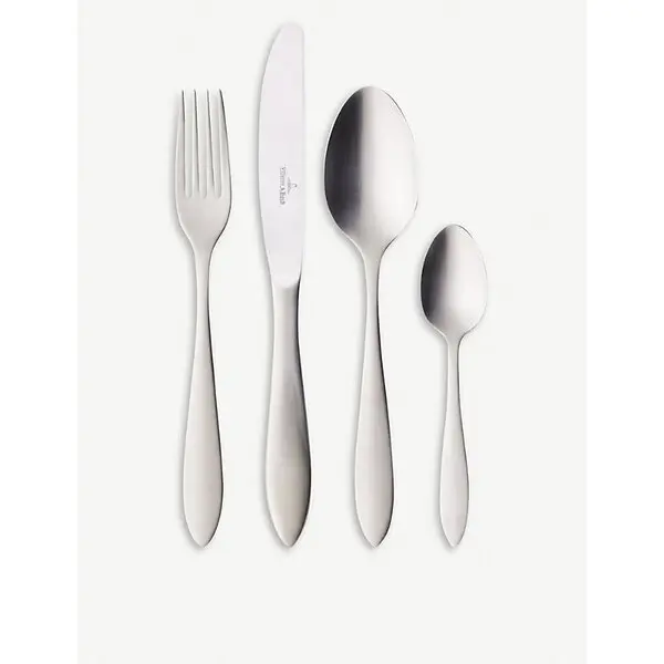 VILLEROY & BOCH Arthur Brushed 24-piece Stainless Steel Cutlery Set - Silver