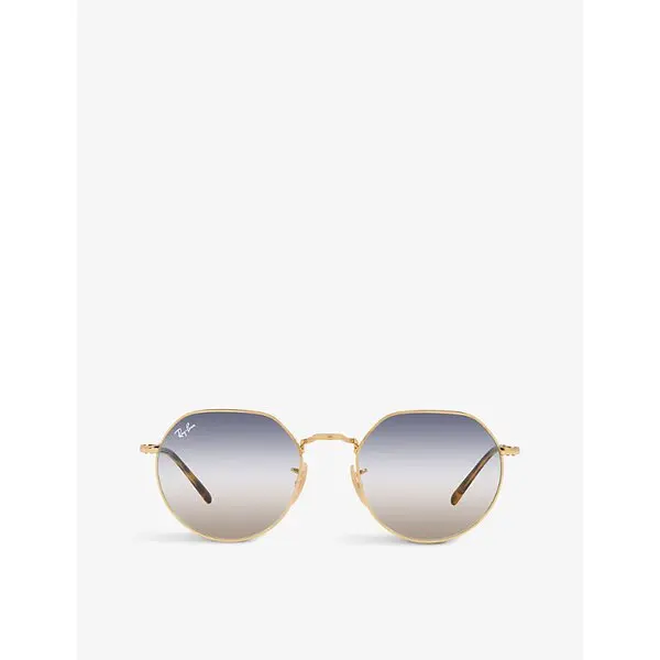 Ray-ban Hexagonal-frame Sunglasses - Gold
