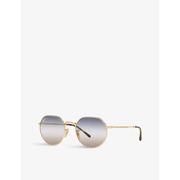 Ray-ban Hexagonal-frame Sunglasses - Gold