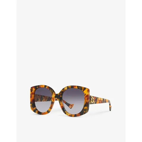 Gucci Gg1257s Rectangle-frame Sunglasses