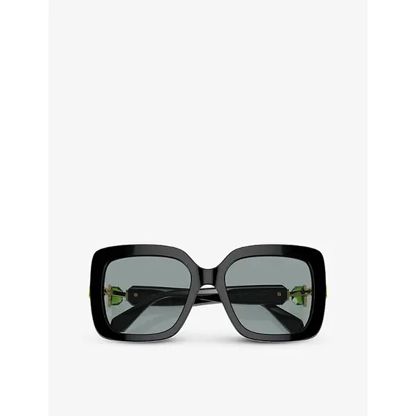 SWAROVSKI Sk6001 Square-frame Sunglasses - Black